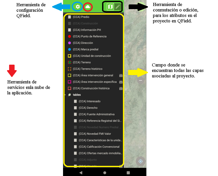 Entorno y uso de QField - Documentación TerraInfo